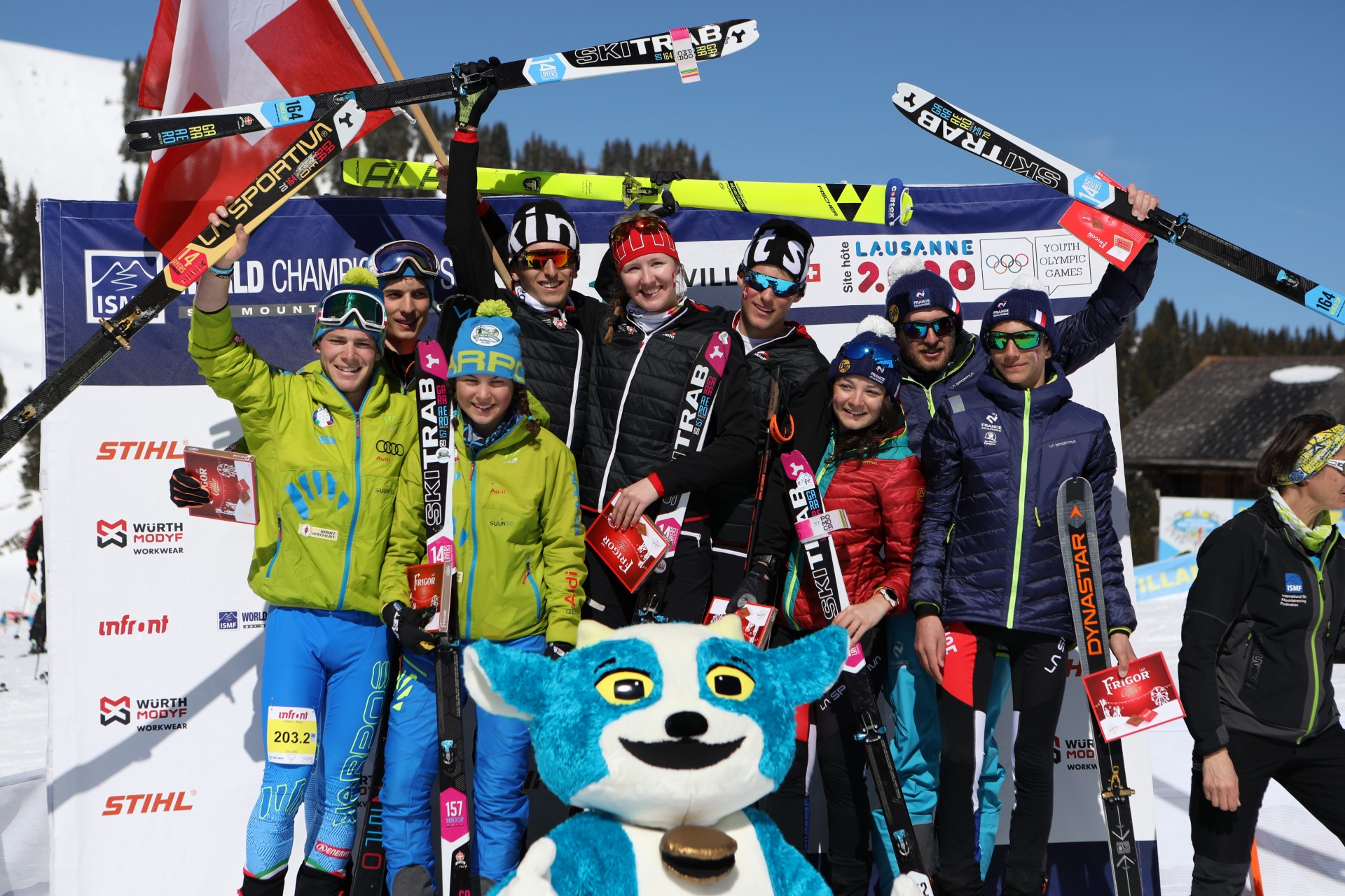 SKIMO WORLD CHAMPIONSHIPS 2019, Villars-sur-Ollon (SUI): Relay race ...
